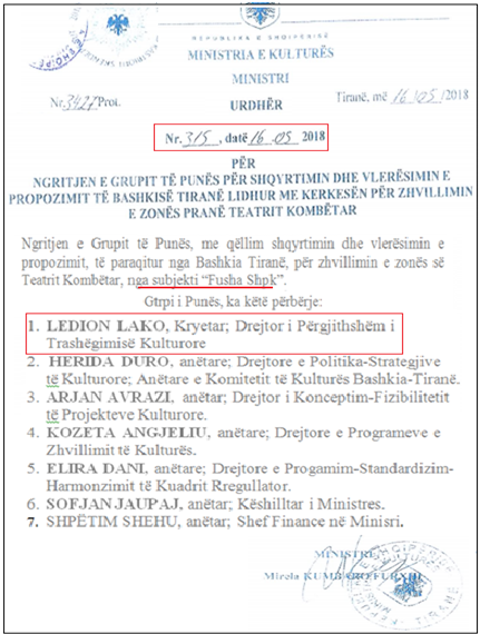 Faktet/ Ekspertiza e Teatrit u krye nga politologu Ledion Lako ...