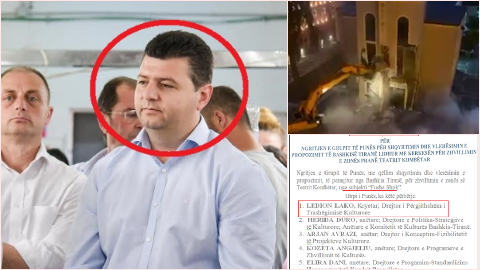 Faktet/ Ekspertiza e Teatrit u krye nga politologu Ledion Lako ...