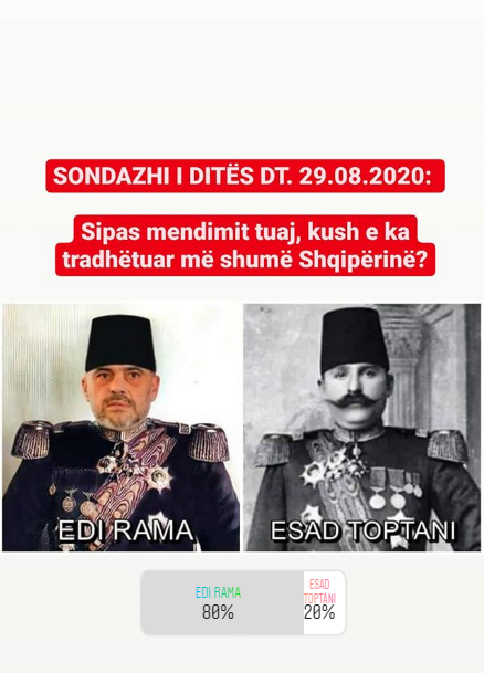 SONDAZHI/ "Kush e ka tradhëtuar më shumë Shqipërinë, Rama apo Esad ...