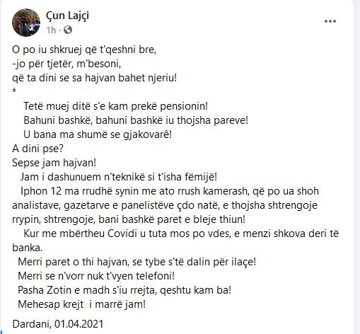 Aktori Çun Lajqi: Për ilaçe të koronavirusit nuk më mjaftuan as 8 ...