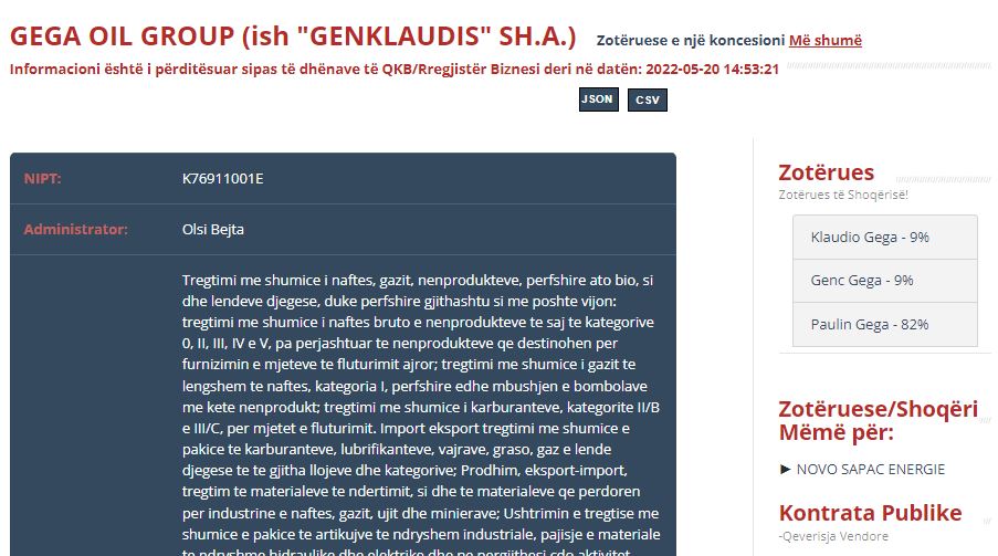 Kontratë e përvitshme/ Ervin Demo i dhuron familjes Gega 300 mln lekë ...