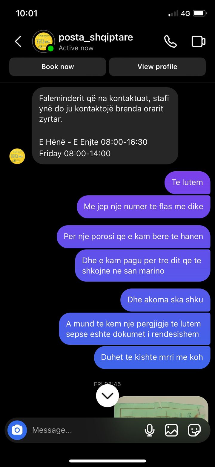 “Pagova për dërgesë të shpejtë te Posta Shqiptare, kaluan 8 ditë dhe pako s’ka shkuar në ...