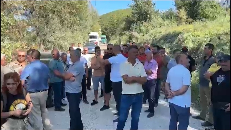 Protestojnë për asfaltimin e rrugës, banorët e Zall-Herrit nuk i ...