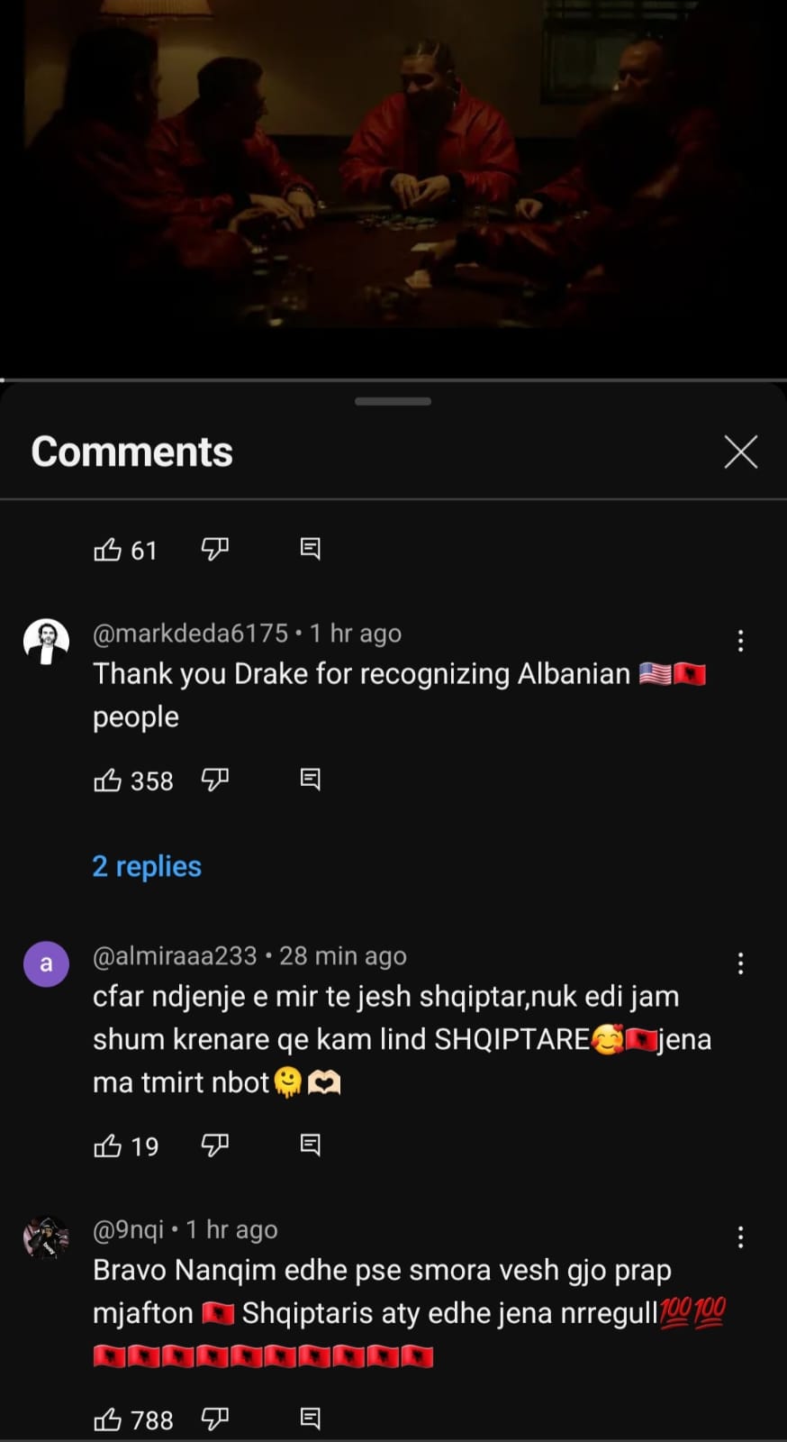 Reperi botëror Drake surprizon shqiptarët, vishet kuqezi në këngën e ...